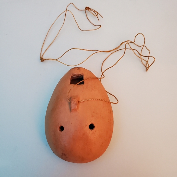 Art | Vintage Peru Clay Flute Whistle Terracotta Whistle | Poshmark